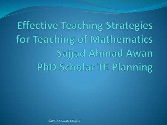 Activity based approach of learning mathematics-Thiyagu | PPT