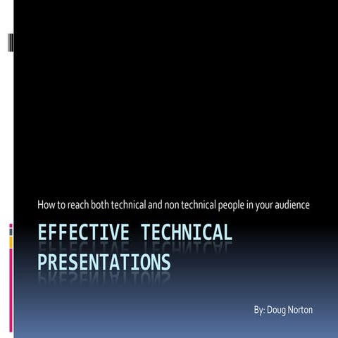 Effective technical Speaking and Presentations | PPSX