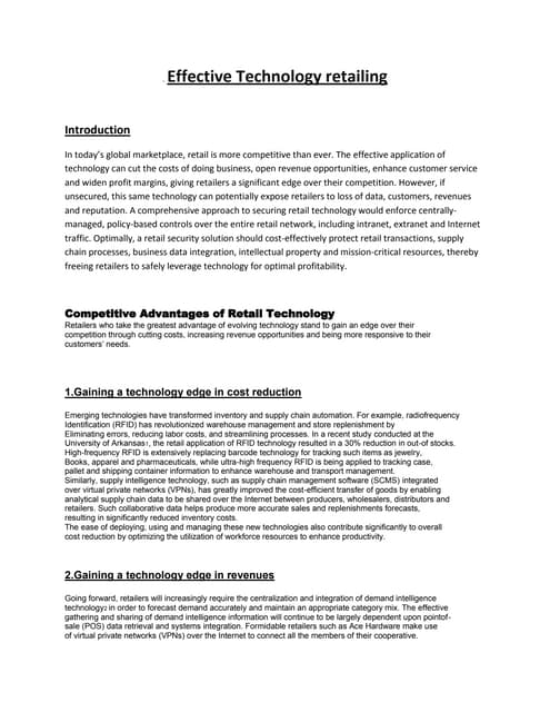 Retail Management Information System | PPTX