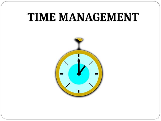 Time management skills | PPT