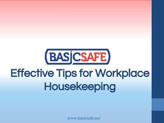 Workplace housekeeping | PPTX