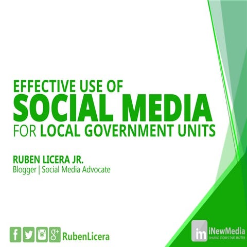 Effective Use of Social Media in Local Government Units (PH) | PDF