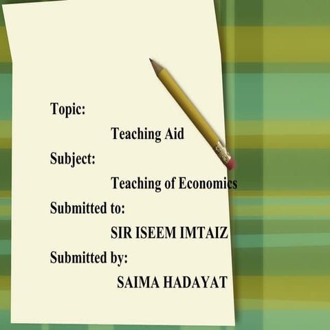 Effective use of teaching aids sss | PPT