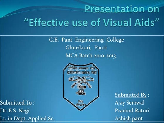 Visual Aids and Its Types | PPTX