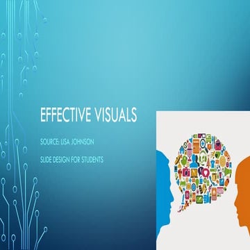 Effective visuals for presentations for everyone | PPT