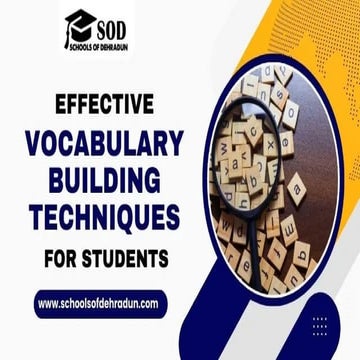 Effective Vocabulary Building Techniques for Students | PPTX