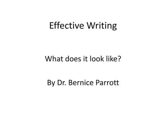 Introduction to Academic writing | PPT