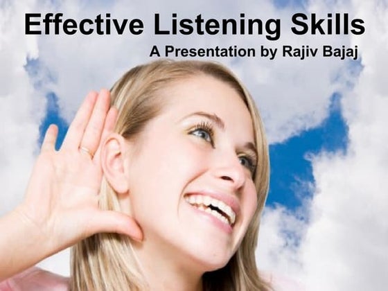 Communication and Listening Skills | PPT