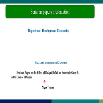 Effect of budget deficits on economic growth | PDF