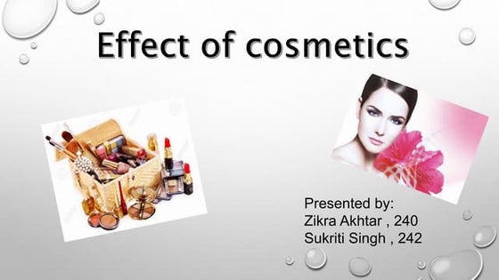 Chemistry of Cosmetics | PPT