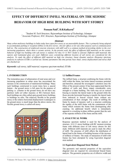 STUDY ON SEISMIC EFFECT OF HIGH RISE BUILDING SHEAR WALL/WALL WITHOUT ...