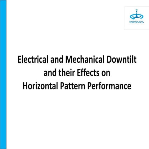 Effect of electrical and mechanical tilt | PPTX