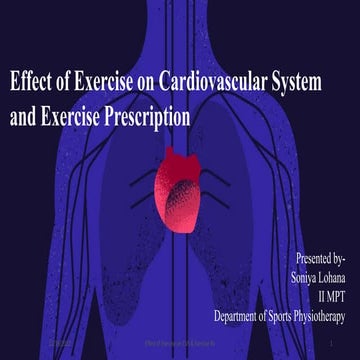 Effect of Exercise on CVS and Exercise Rx.pptx