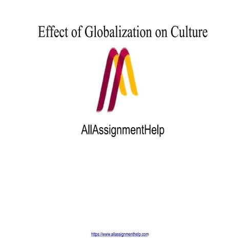 Effect of globalization of culture | PPT