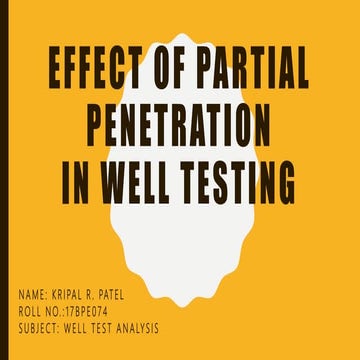Effect of partial penetration | PPTX