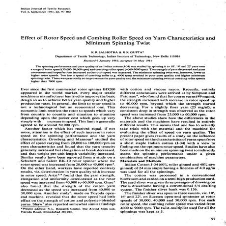 effect of rotor speed and opening roller speed.pdf