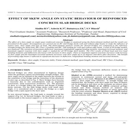 Design of Skew Culvert Analysis: A review | PDF
