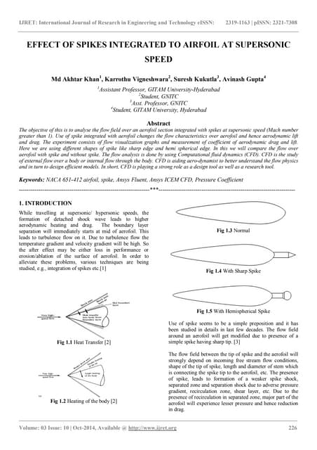 IRJET- Aerodynamic Analysis of Aircraft Wings using CFD | PDF