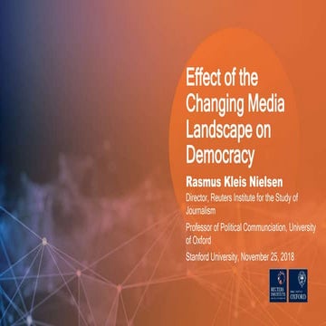 What are the effects of a changing media landscape on democracy? | PPTX