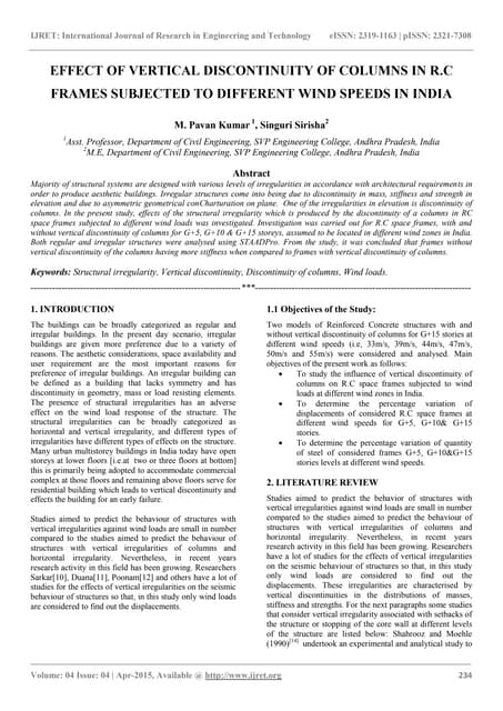 IRJET- Comparative Analysis of Regular and Irregular Configuration of Multistoried Building in ...