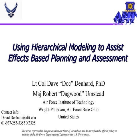 Effects Based Planning And Assessment | PPT