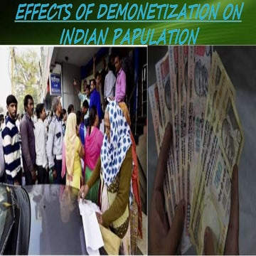 Effects of demonetization on population 2 | PPTX