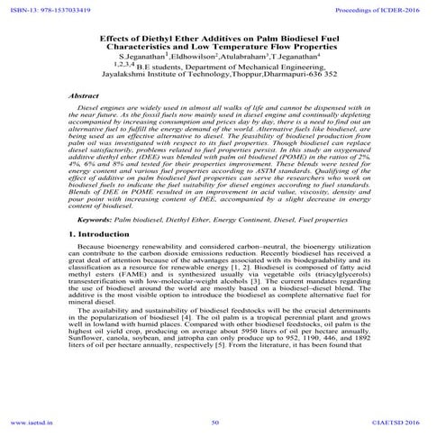 Diethyl Ether (DEE): Literature Review | PDF