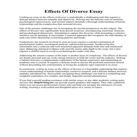 Effects Of Divorce Essay. 014 Print Phpapp02 Thumbnail Cause And Effect ...