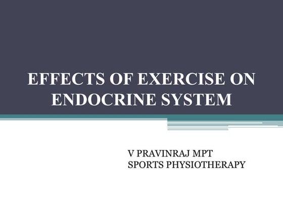 Effects of exercise on skeletal and muscular system | PPTX