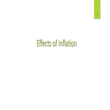 Effects of Inflation Teacher.ppt | Business Accounting & Finance | Business
