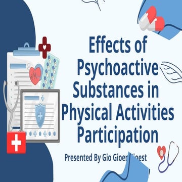 Effects of Psycho active Substances in Physical Activities ...