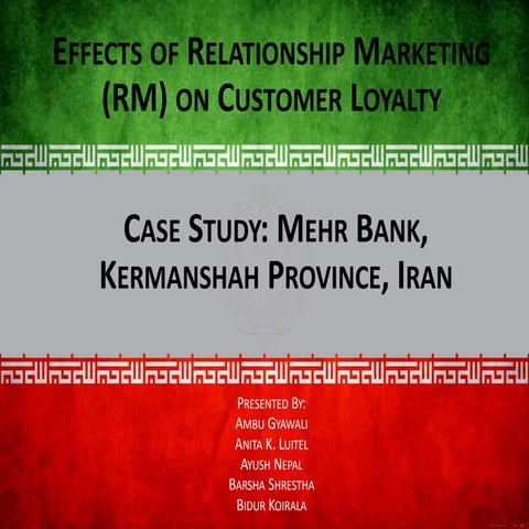 Effects of relationship marketing (rm) on customer loyalty case study ...
