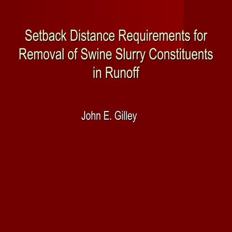 Effects of setback distance | PPT