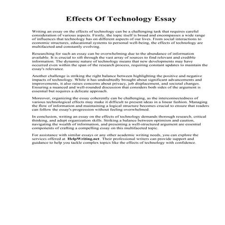 Effects Of Technology Essay.pdf