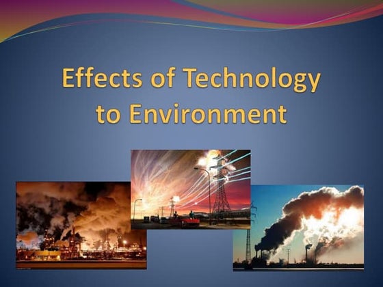 Environment vs Technology | PPT