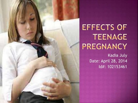 Teenage pregnancy presentation | PPTX