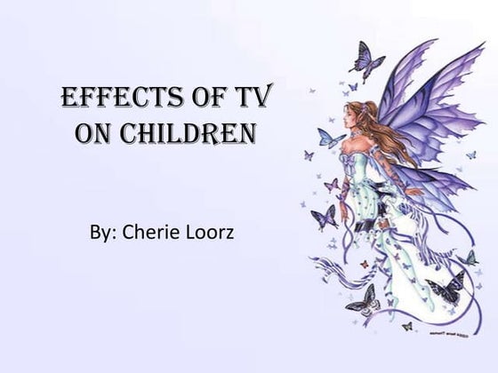 Television and children | PPT
