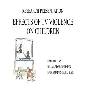 Effects of Tv Violence On Children | PPTX