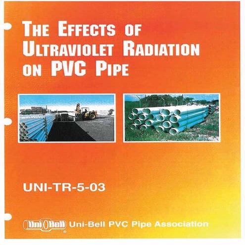Effects of Ultraviolet Radiation on PVC Pipe | PDF