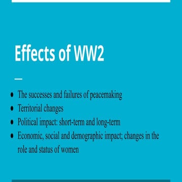 Impact of world war ii on german economy (1) | PPTX