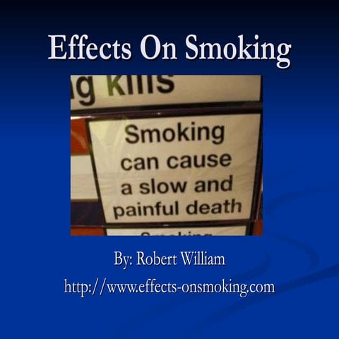 Effects on smoking | PPT
