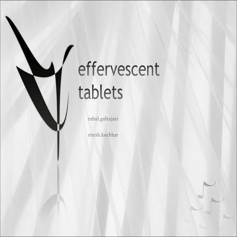 Effervescent Tablets | PPT