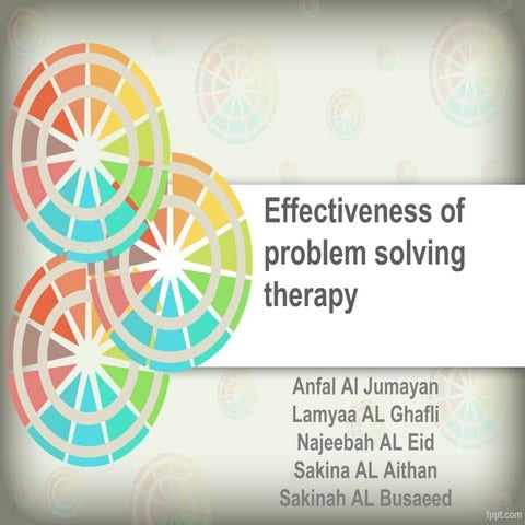 Effevtivness of problem solving therapy | PPT