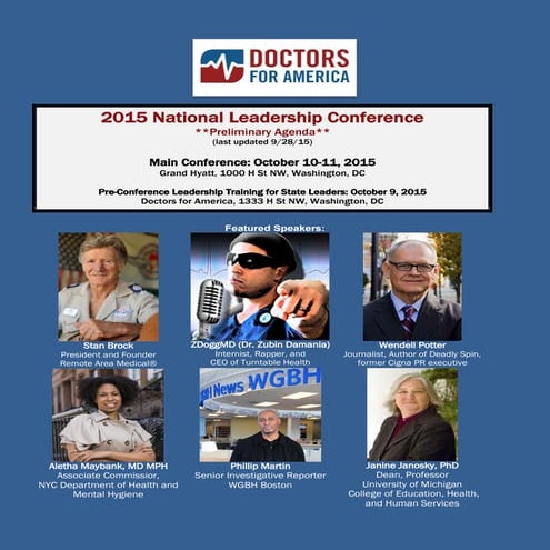 Doctors_for_America_2015_National_Leadership_Conference_AGENDA_9-29 | PDF