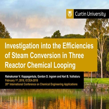 Efficiencies of Steam Conversion in TRCL | PPTX | Chemistry | Science