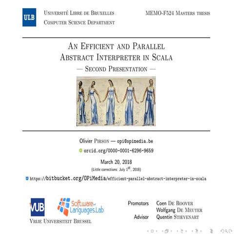 An Efficient and Parallel Abstract Interpreter in Scala — Second Presentation | PPT