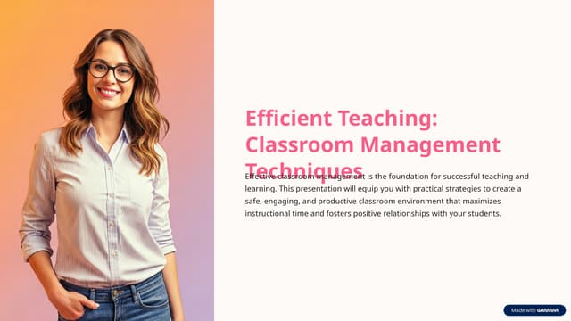 Classroom management strategies | PPTX