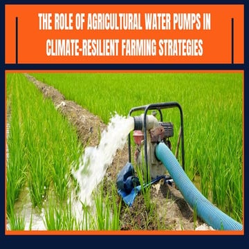 Efficient Agricultural Water Pump Systems | PPT