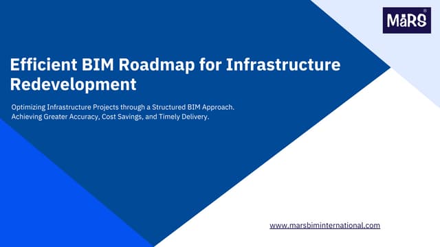 Efficient BIM Roadmap for Infrastructure Redevelopment.pdf | Free Download Efficient BIM Roadmap for Infrastructure Redevelopment.pdf | Free Download