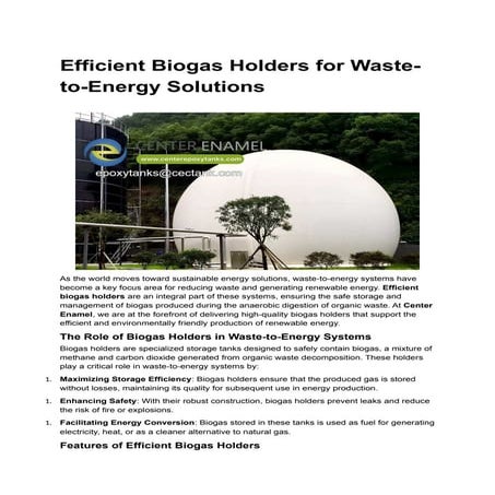 Efficient Biogas Holders for Waste-to-Energy Solutions.docx